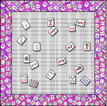 Mahjong/Game Mat| Zebra Patterns